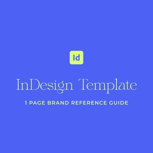 Bright Style Guide, One Page Brand Guideline Template for Creators ...