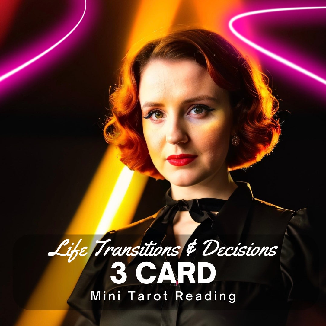Life Transitions and Decisions 3 Card Mini Tarot Reading - Etsy
