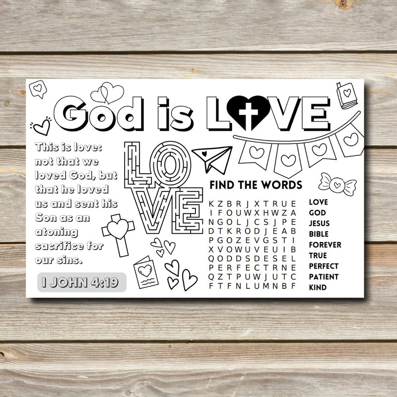 God is Love Craft - Etsy