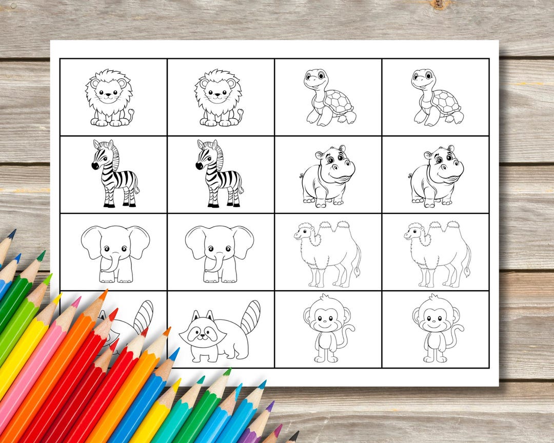 Noah's Ark Memory Game Activity - Etsy