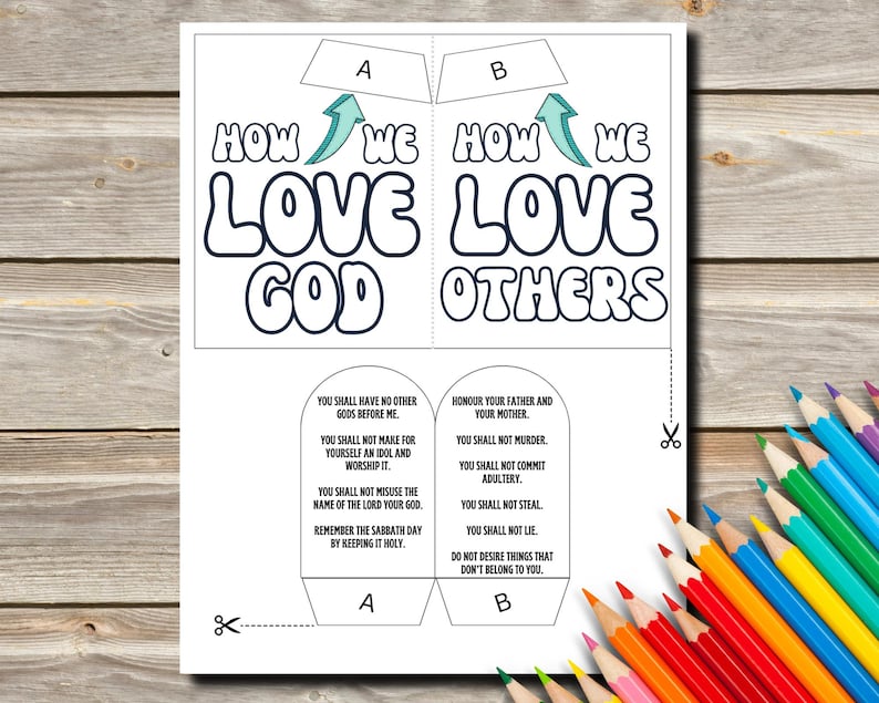 Ten Commandments Activity - Etsy