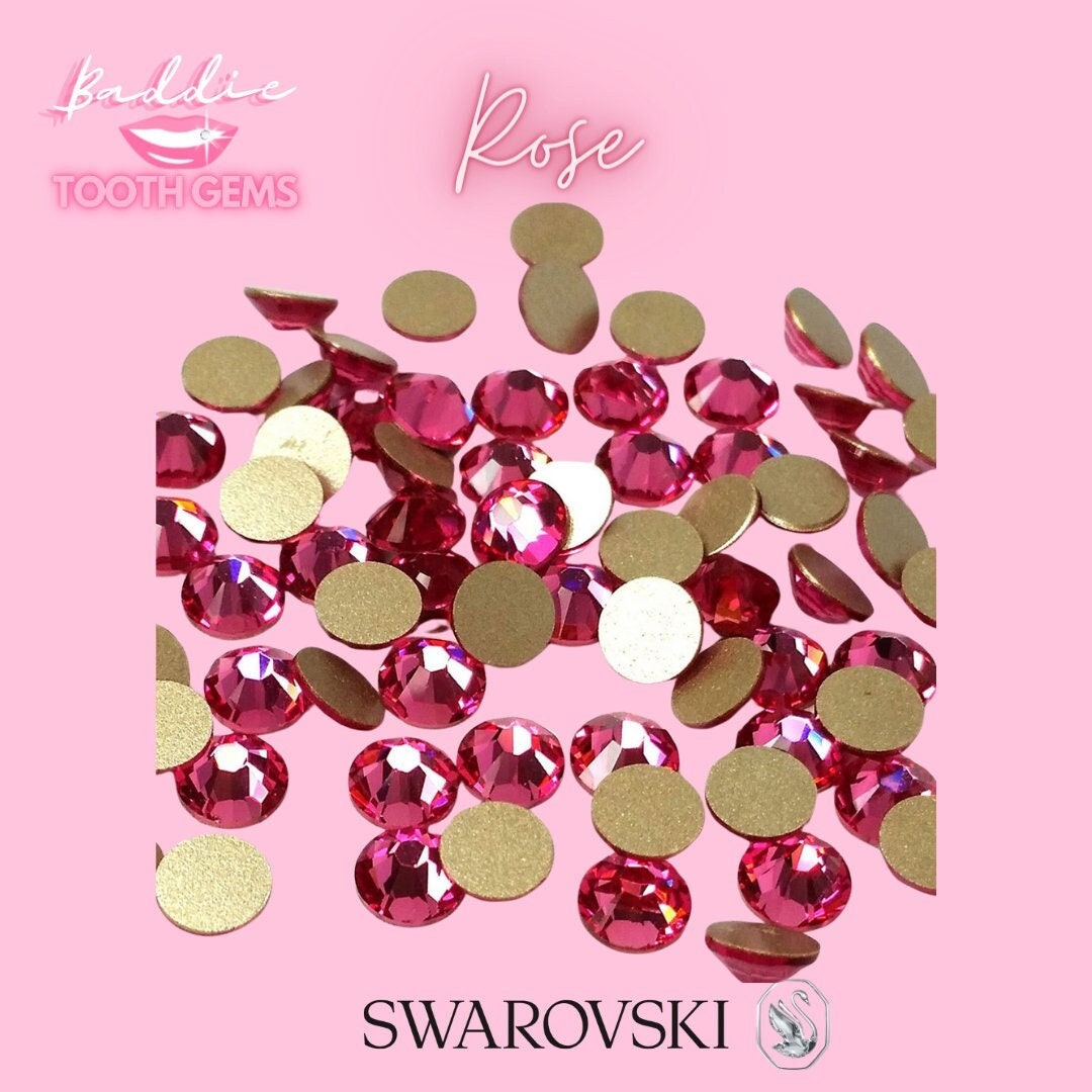 ROSE HOT PINK Tooth Gems Swarovski Crystals | Wholesale Tooth Jewelry ...