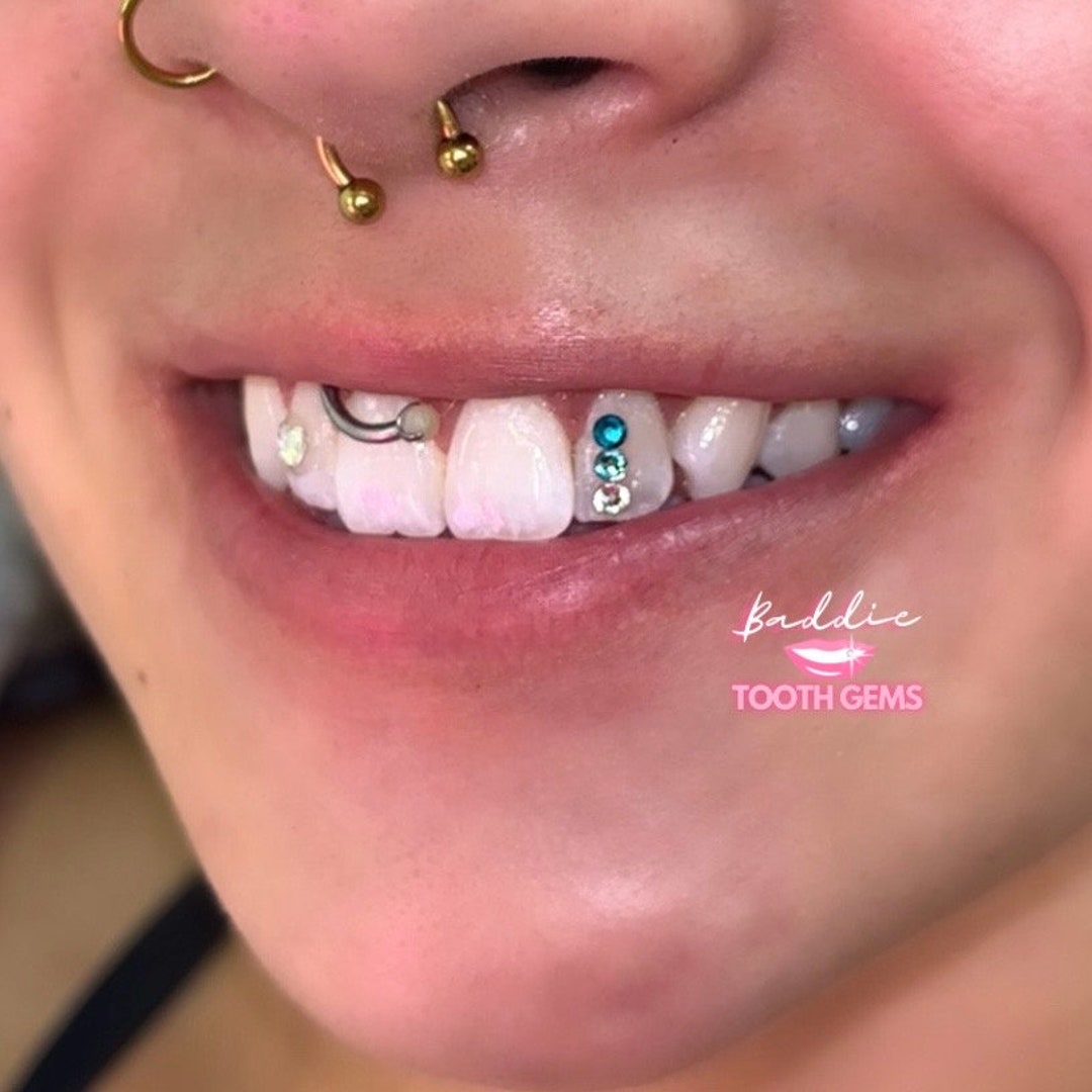 BLUE Tooth Gems Swarovski Crystals | Wholesale Tooth Jewelry | Teeth ...