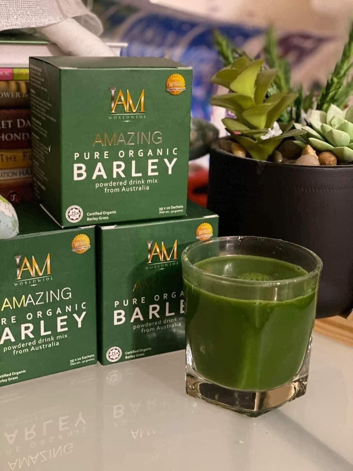 I AM Worldwide Amazing Pure Organic Barley Powdered Drink Mix Cold ...
