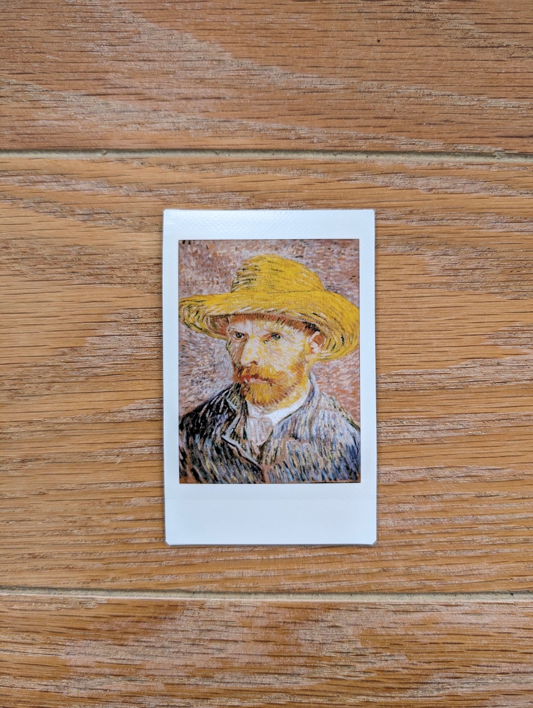 Vincent Van Gogh Instant Photo Self-portrait With a Straw Hat Print - Etsy