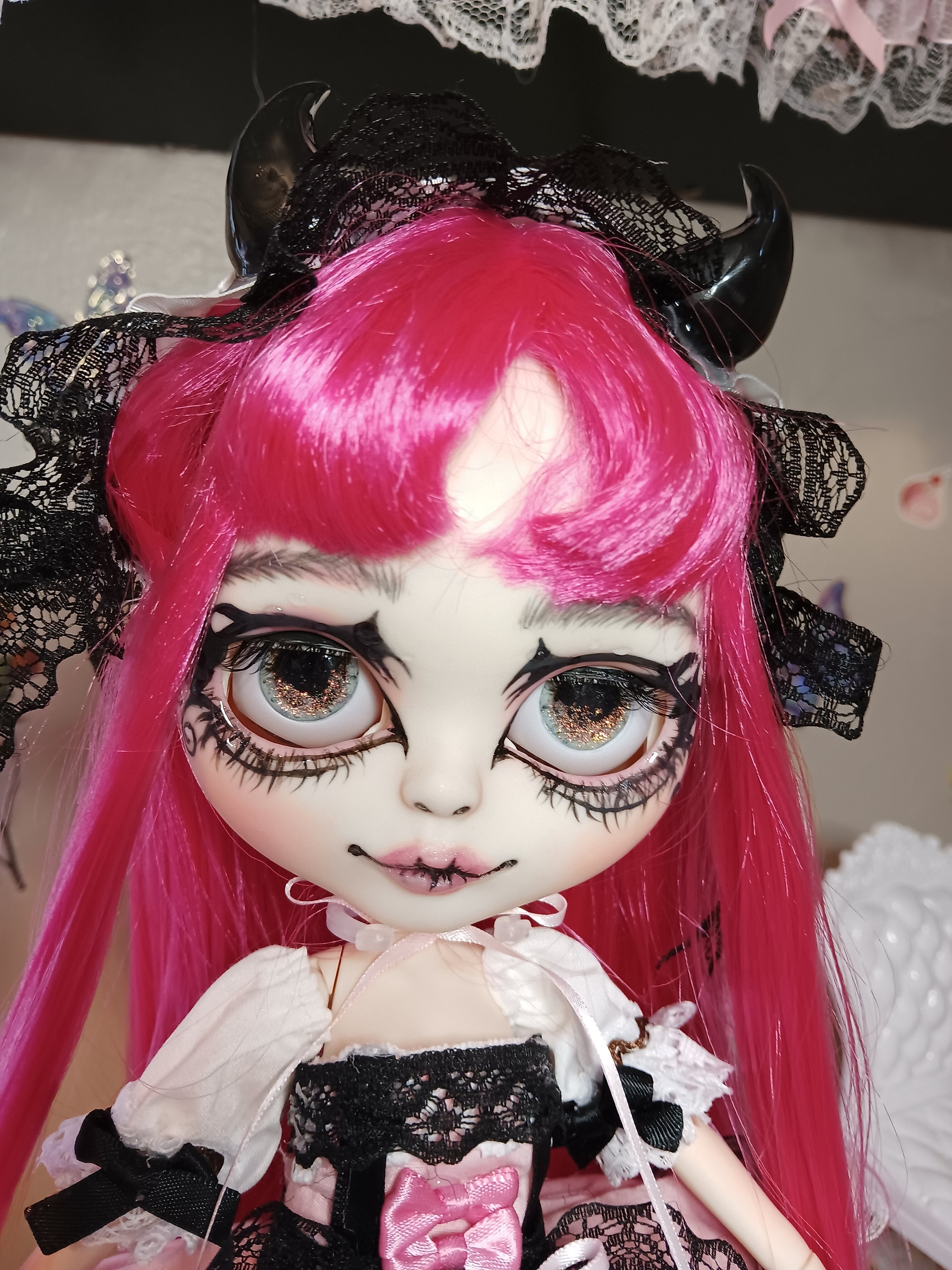 Custom OOAK Art Gothic Blythe Doll - Etsy