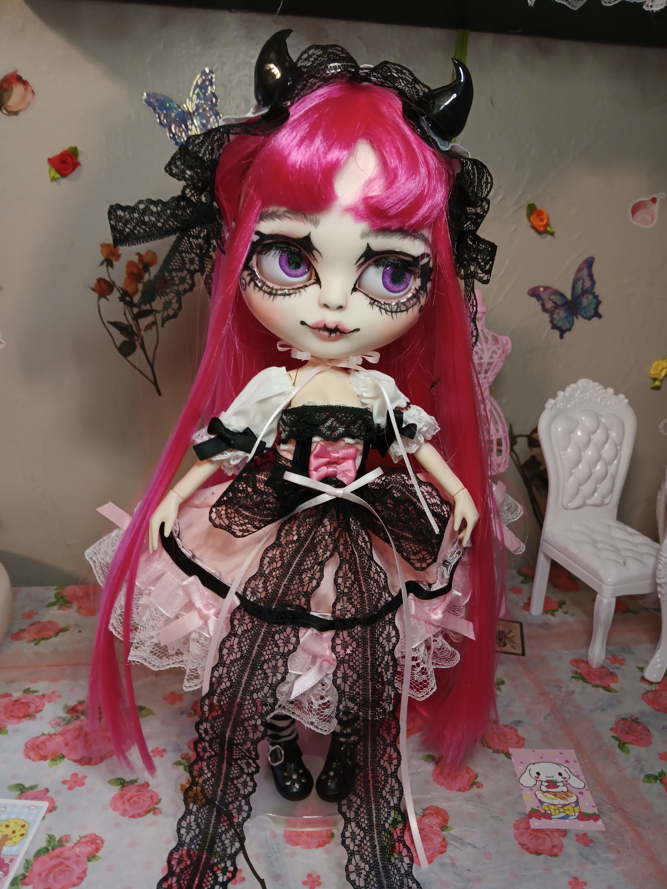 Custom OOAK Art Gothic Blythe Doll - Etsy