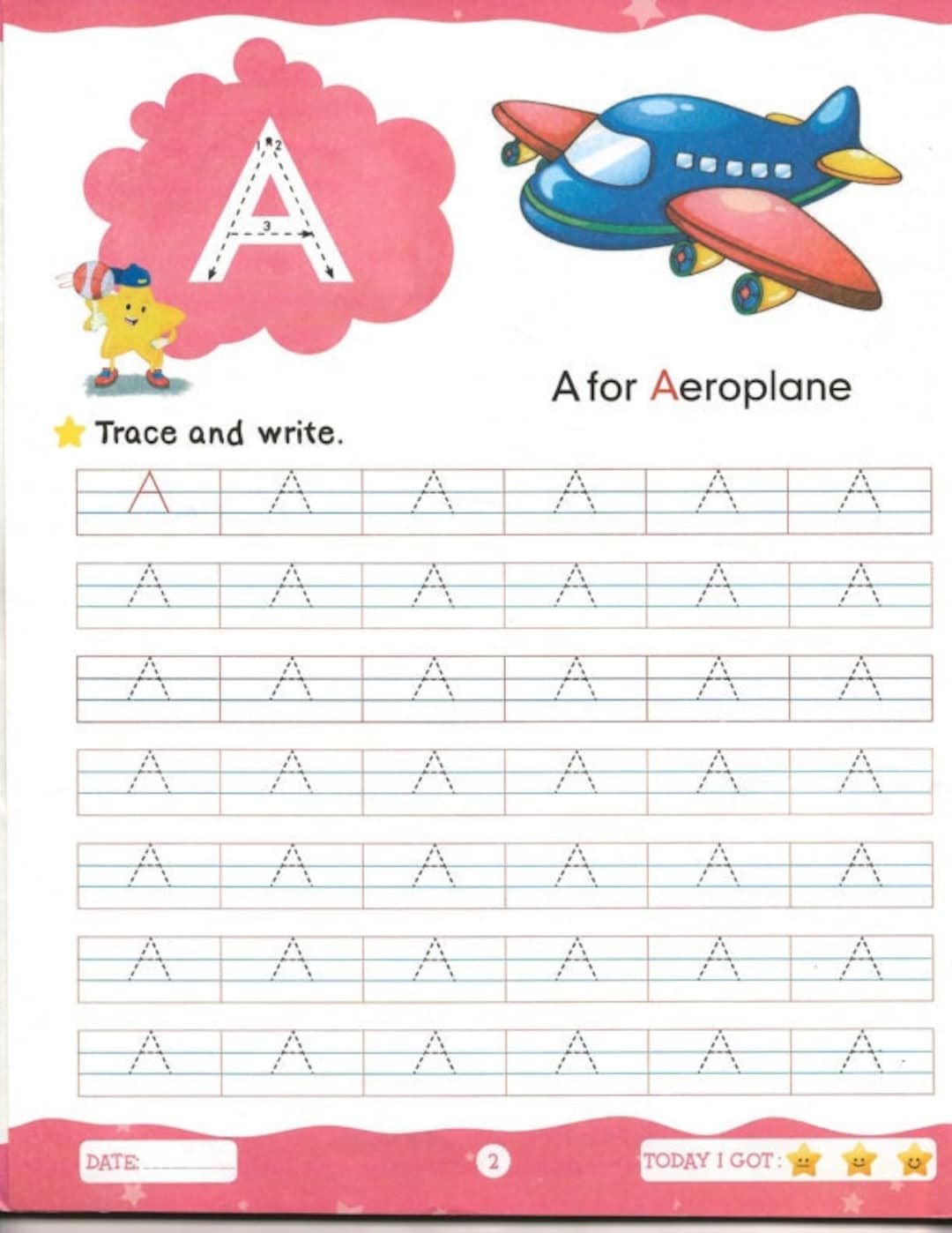 English Alphabet Writing Practice Worksheet - Etsy