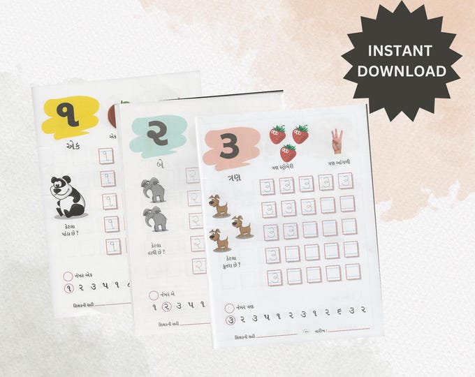 Printable 1 to 100 Number Chart ⦁ A4, A5, Half-letter, Letter Sizes ⦁ Minimalist Printable ...