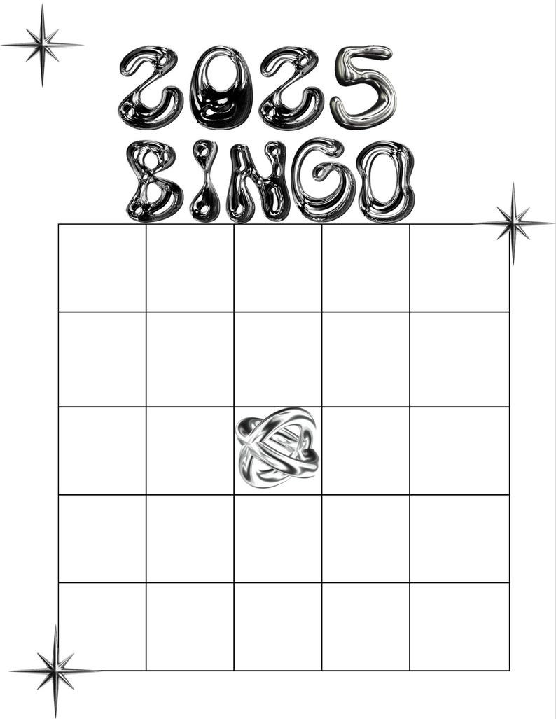 2025 Bingo Card New Years Resolution Manifestation Bingo Card 2025 Goal ...