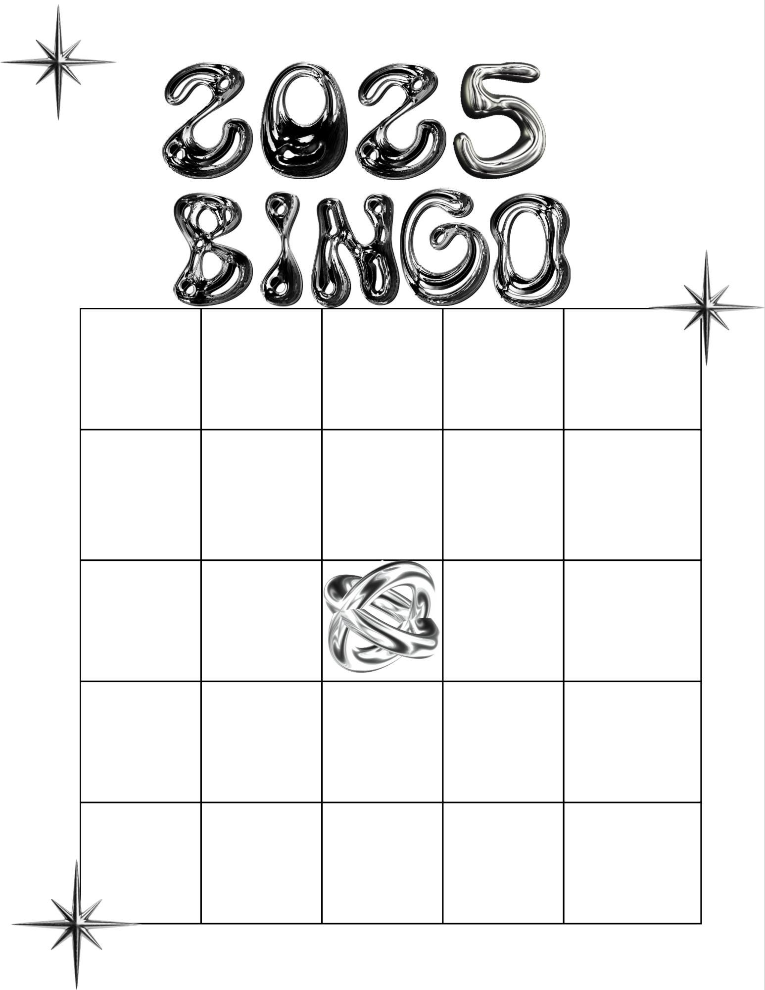 2025 Bingo Card New Years Resolution Manifestation Bingo Card 2025 Goal ...