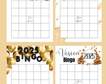 2025 Bingo Card New Years Resolution Manifestation Bingo Card 2025 Goal ...