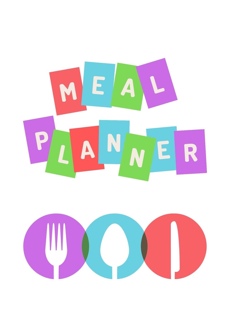 Meal Planner Printable, Weekly Food Diary, Meal Tracker, Food Journal ...