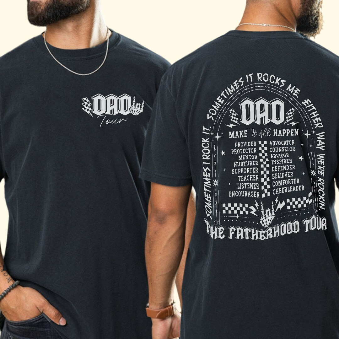 Dad Tour Shirt, Gift for Dada, Fatherhood Shirt, Father's Day Shirt ...