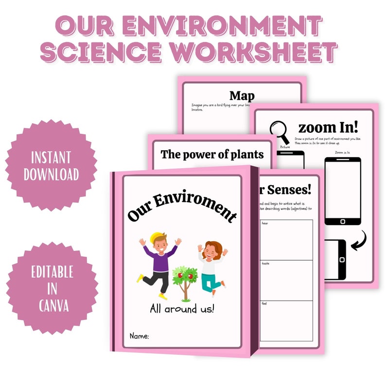 Kids Environmental Science Worksheet Science Worksheets Preschool ...