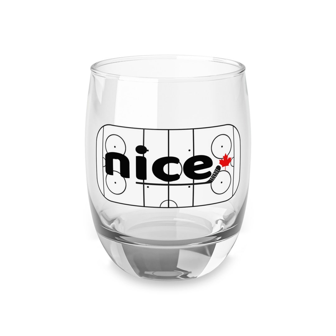 Hockey Nice Whiskey Glass - Etsy