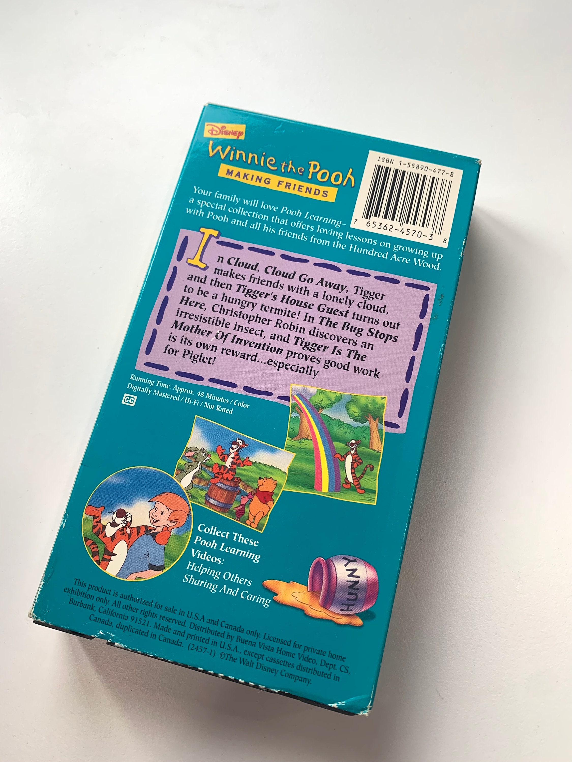 Winnie the Pooh VHS, Nostalgic, Making Friends - Etsy
