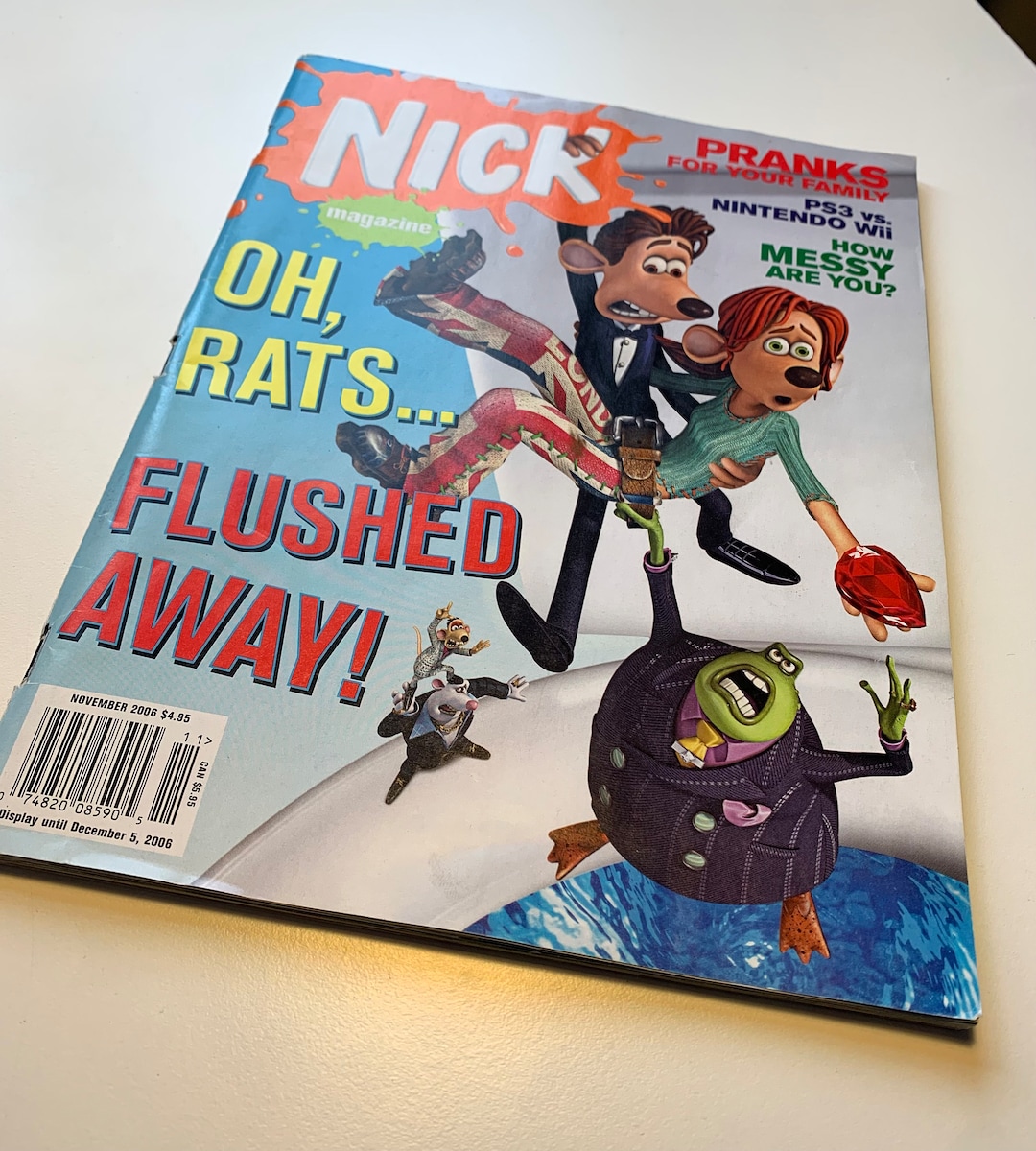 Nickelodeon Magazine 2006 Featuring Flushed Away, Nostalgic - Etsy