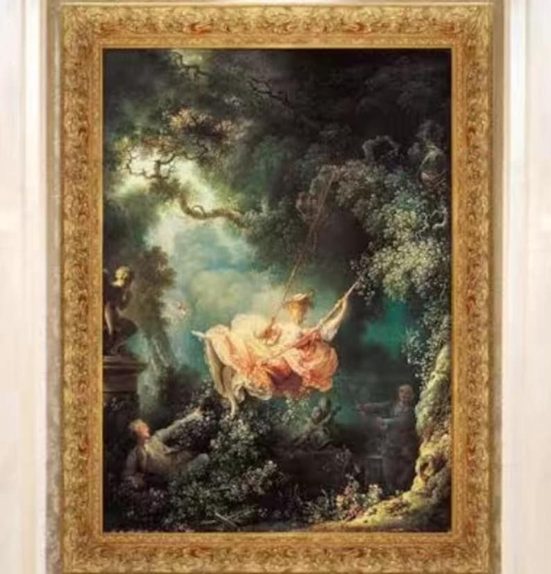 Jean-honoré Fragonard the Swing Hand Painted Oil Reproduction French ...