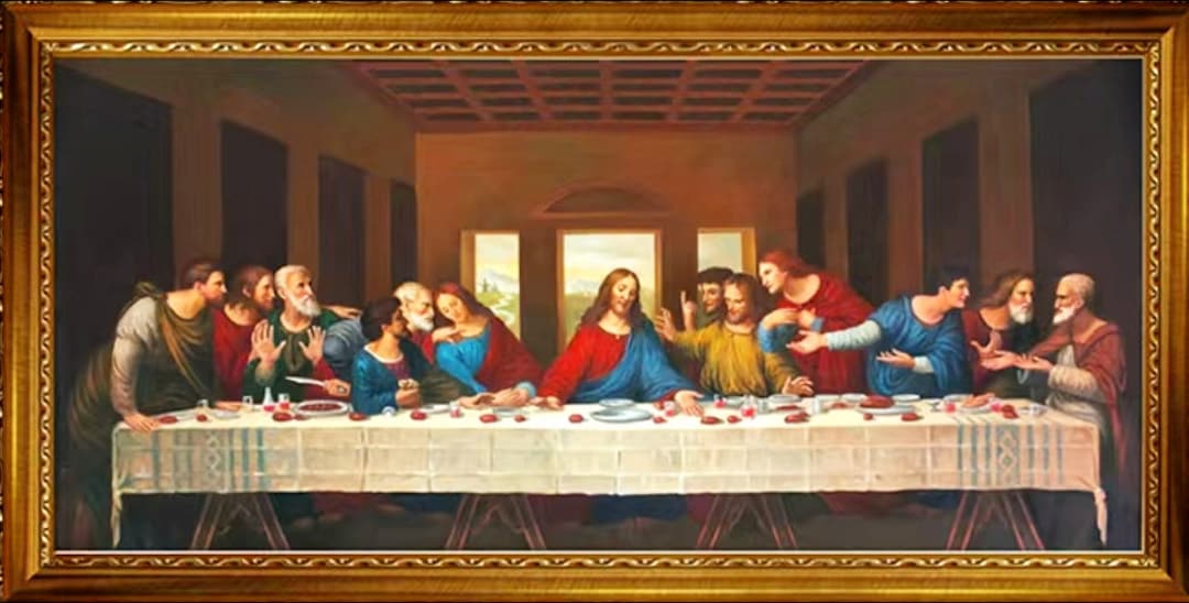 Leonardo Da Vinci the Last Supper Hand Painted Oil Reproduction ...