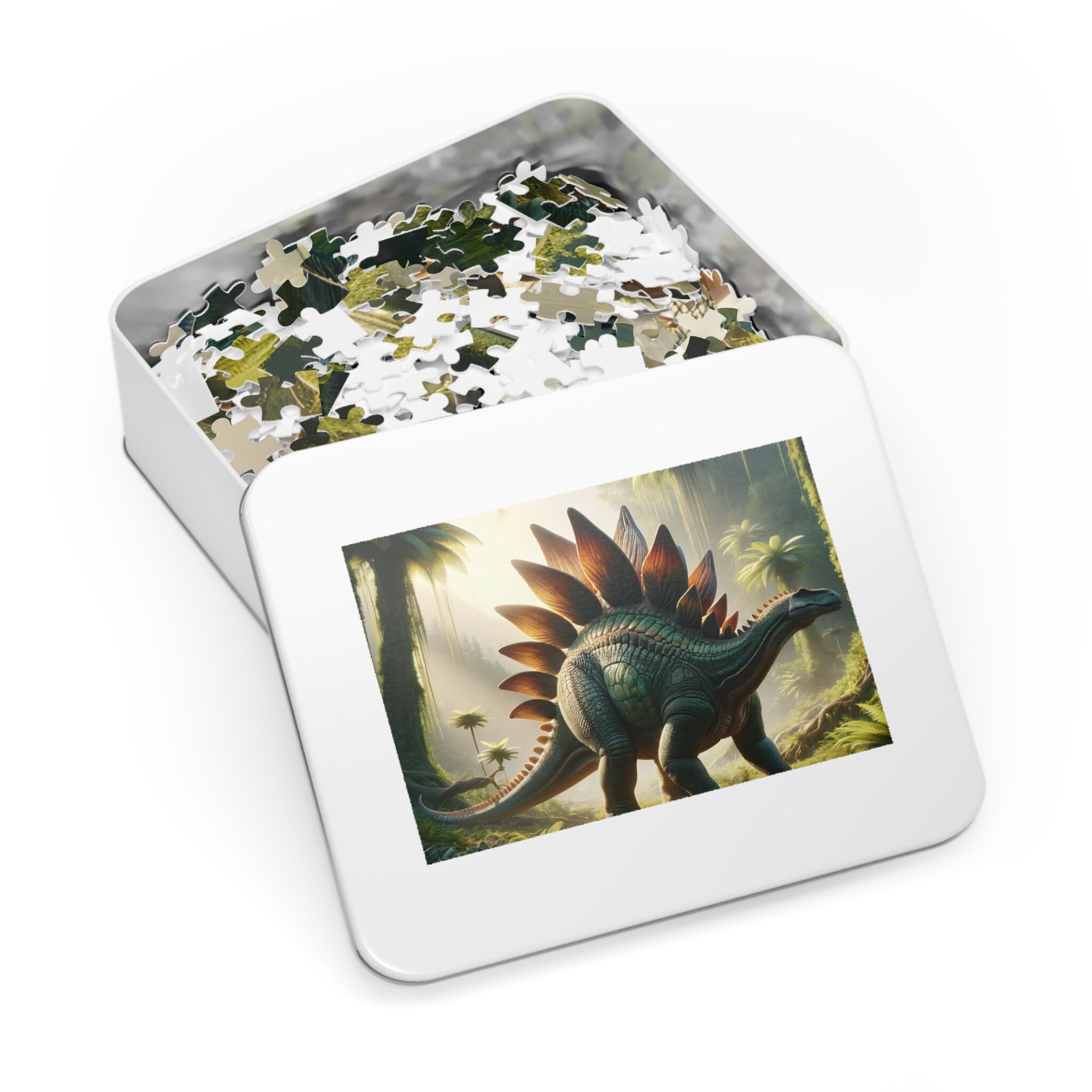 Stegosaurus Jigsaw Puzzle, Prehistoric, Jurassic Era, Dinosaur Gift 30 ...