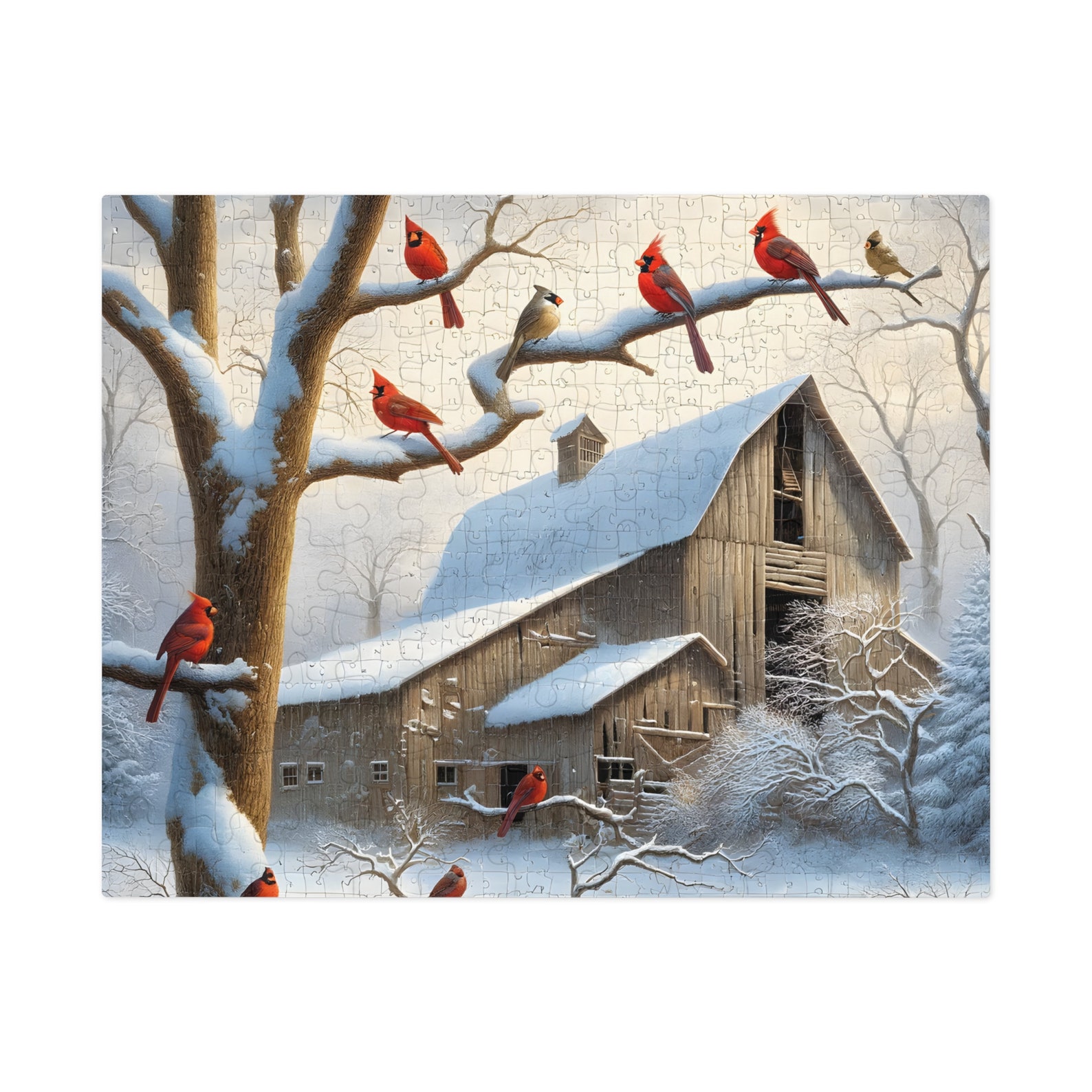 Cardinal Winter Wonderland Jigsaw Puzzle, 1000 Piece, Indoor Fun 30 ...
