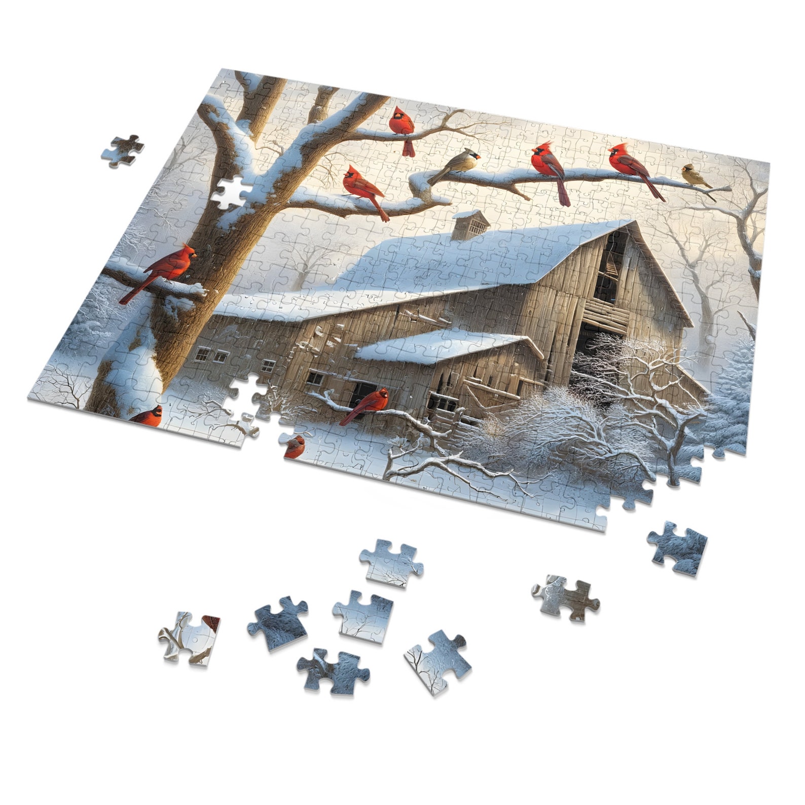 Cardinal Winter Wonderland Jigsaw Puzzle, 1000 Piece, Indoor Fun 30 ...
