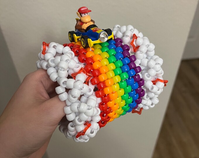 Rainbow Road Diddy Kong Mariokart Kandi Rotator Cuff - Etsy