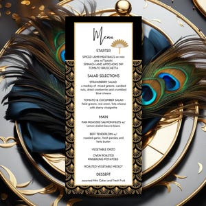 Bundle Printable Harlem Nights, Gatsby, Art Deco, Roaring 20s, Table ...