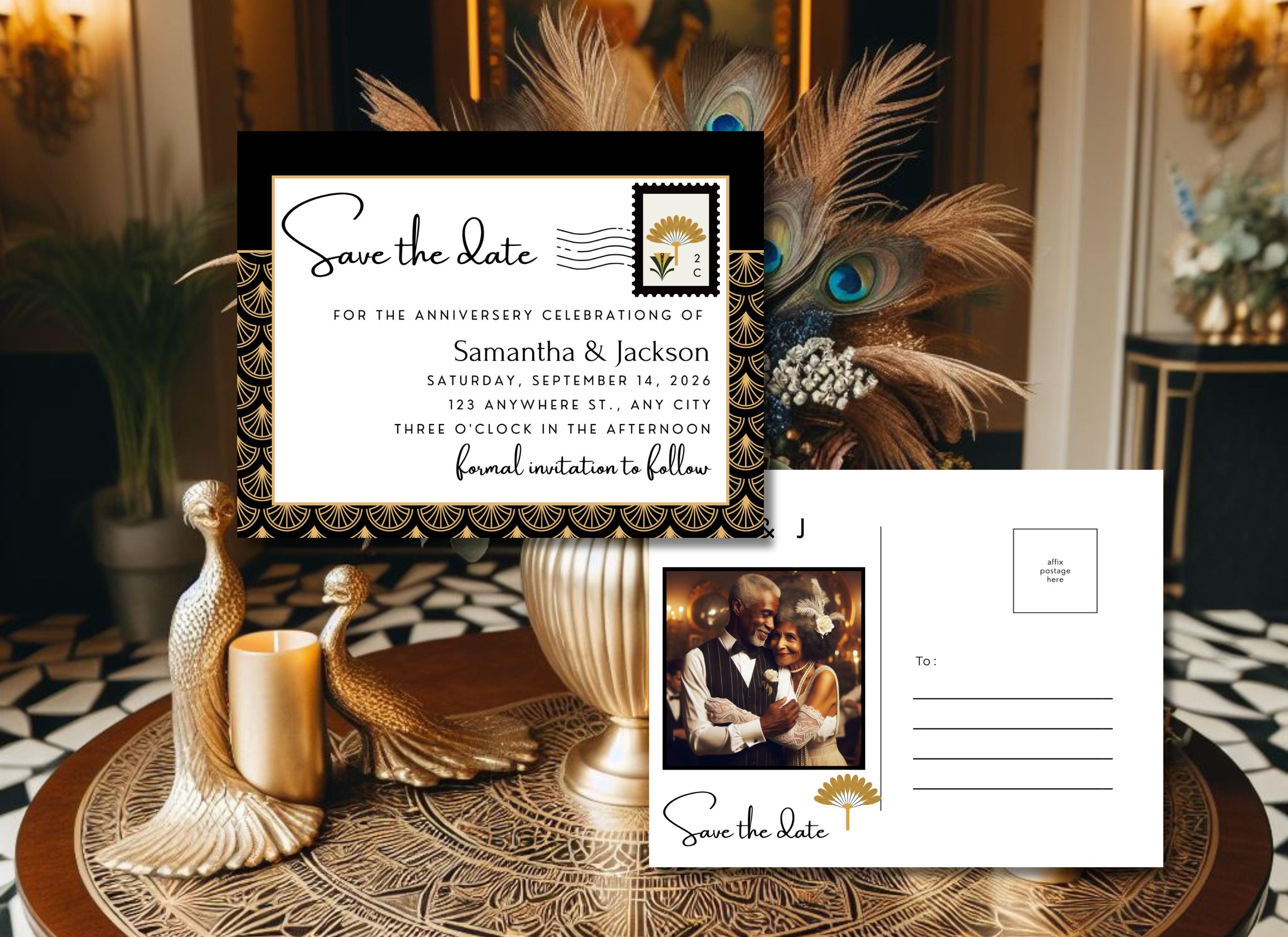 Bundle Printable Harlem Nights, Gatsby, Art Deco, Roaring 20s, Table ...