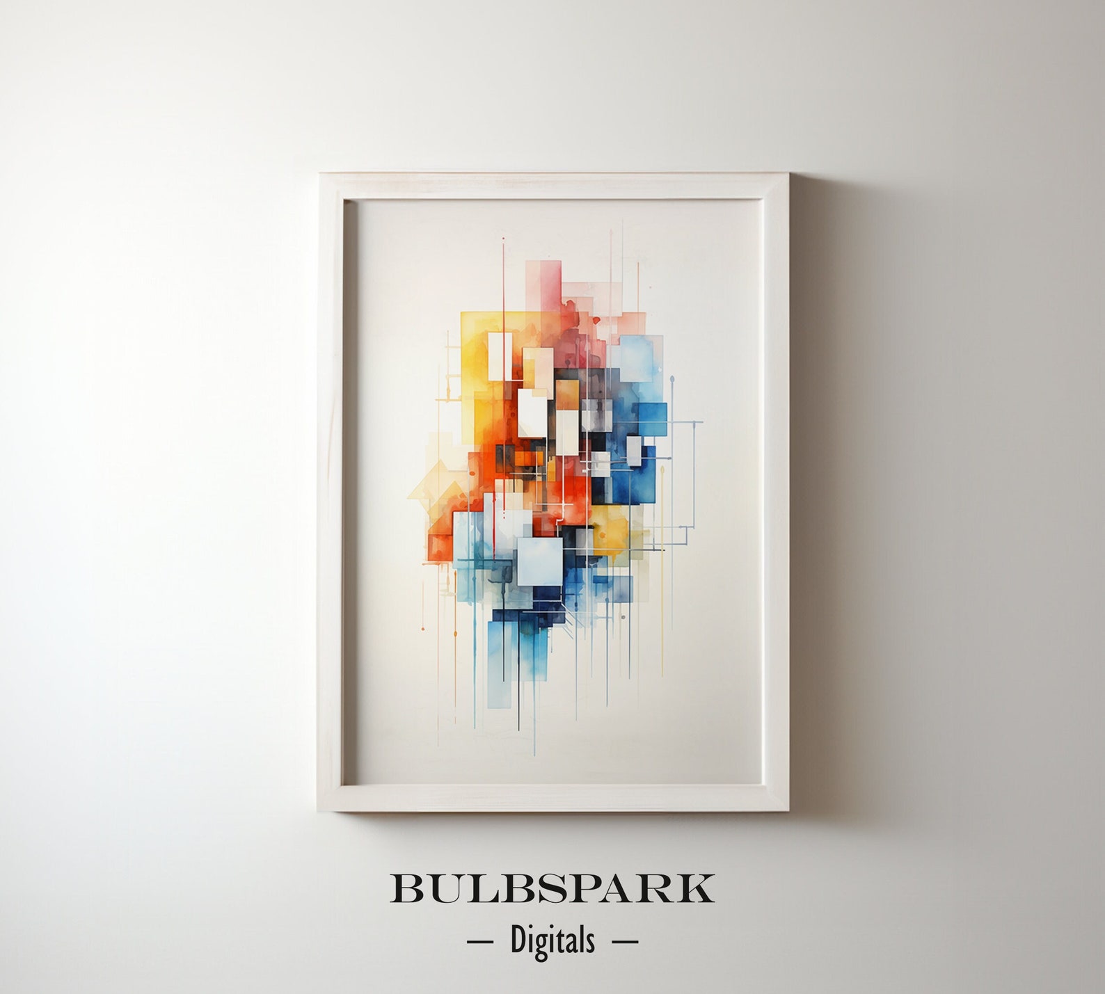 Abstract Watercolor Complexity 3 - Deconstruct Urban Cityscape | High ...
