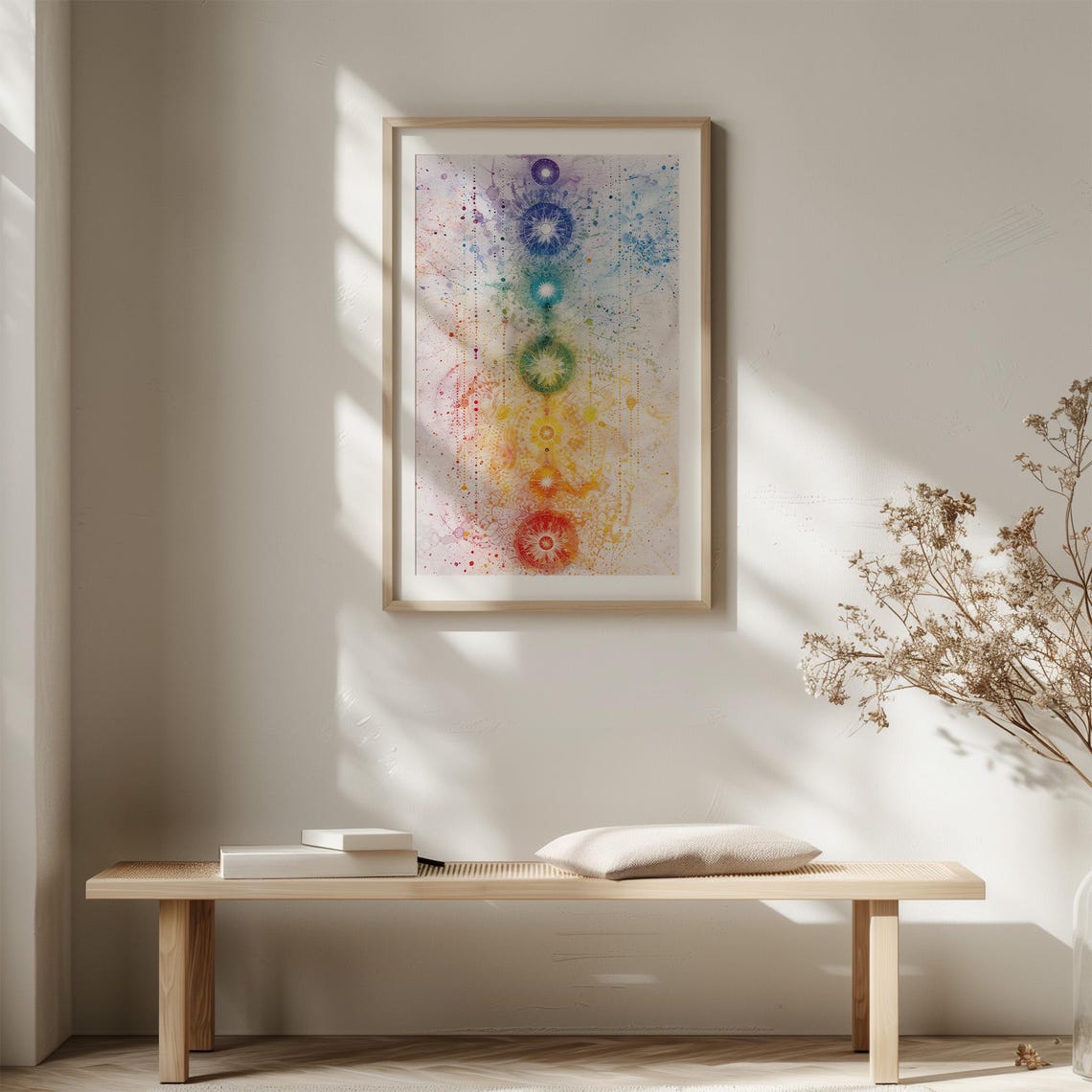 Abstract Chakras #3 - Spiritual Life | Colorful Watercolor - High-res ...