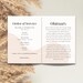 Scandinavian Editable Funeral Program Template, Template Celebrating ...