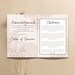 Boho Vibe Funeral Program Template, Template Celebrating the Life of ...