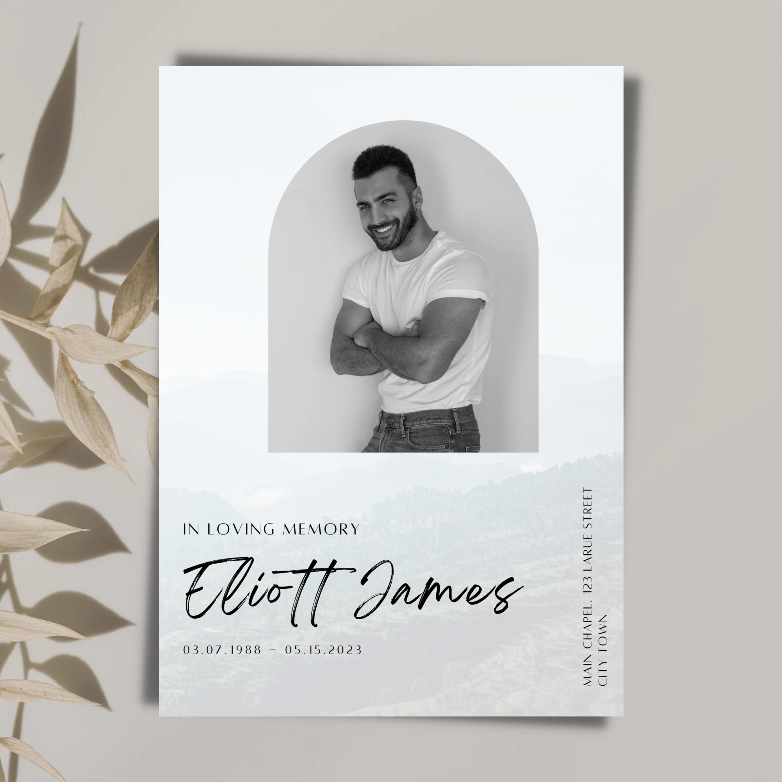Editable Funeral Program Template: Celebration of Life (printable) - Etsy