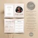 Boho Vibe Funeral Program Template, Template Celebrating the Life of ...