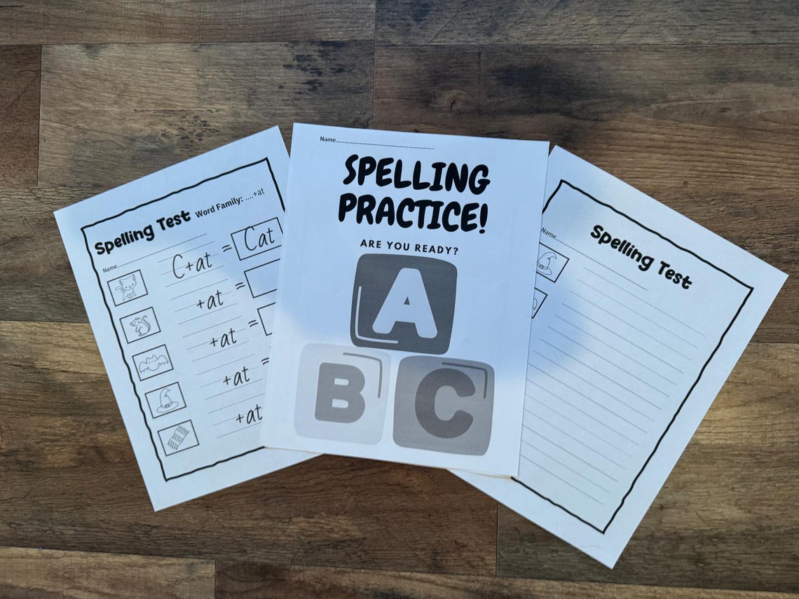 Spelling Worksheet for Kids, Easy Learning for Kids, 40 Pages of ...