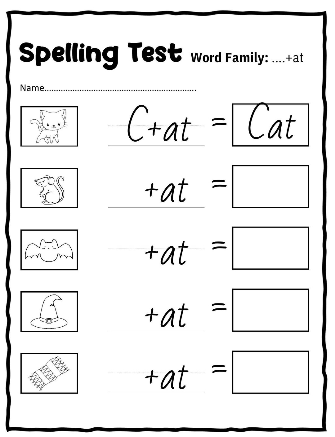 Spelling Worksheet for Kids, Easy Learning for Kids, 40 Pages of ...