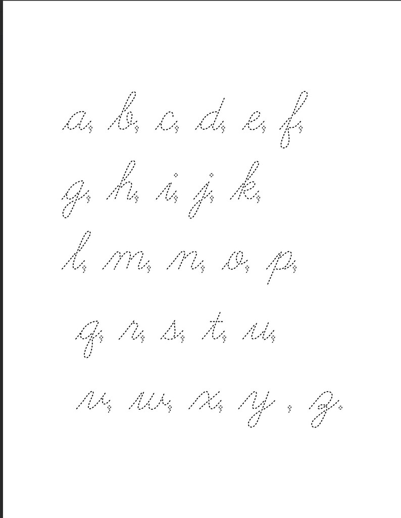 Cursive Practice Worksheets, Easy to Learn, 110+ Pages of Cursive ...