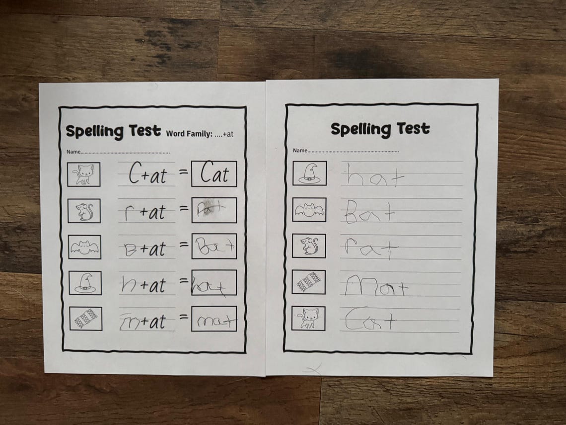Spelling Worksheet for Kids, Easy Learning for Kids, 40 Pages of ...