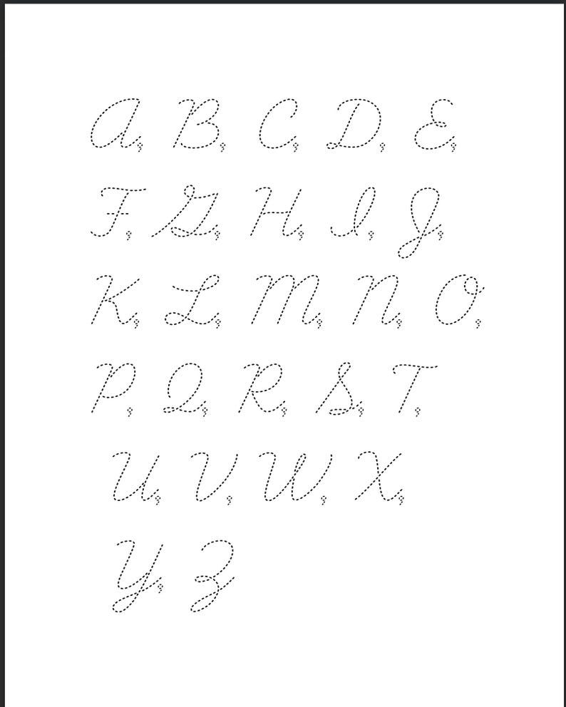 Cursive Practice Worksheets, Easy to Learn, 110+ Pages of Cursive ...