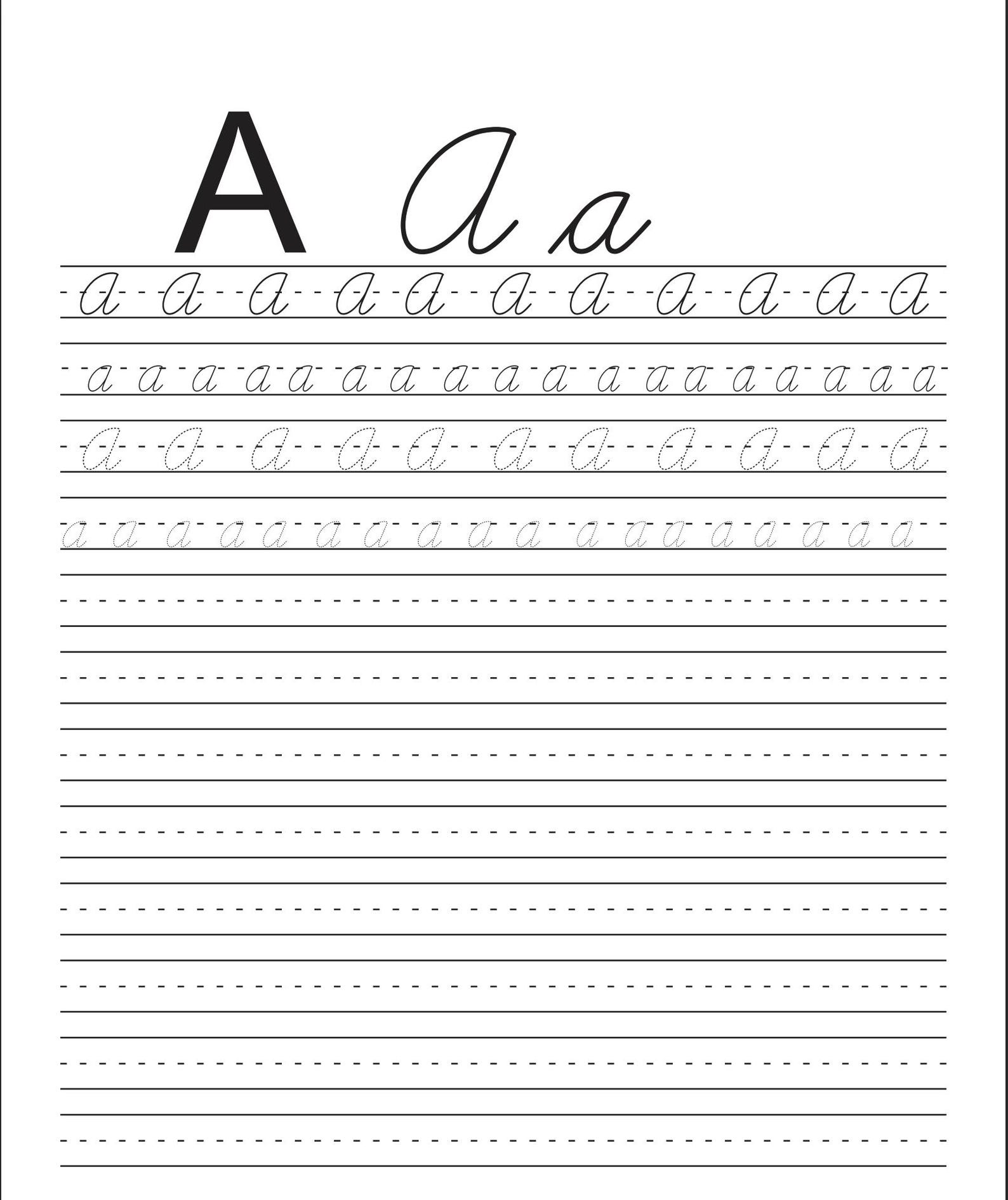 Cursive Handwriting Practice Worksheets: 110+ Pages (digital Download ...