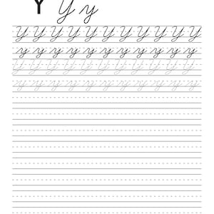 Cursive Handwriting Practice Worksheets: 110+ Pages (digital Download ...