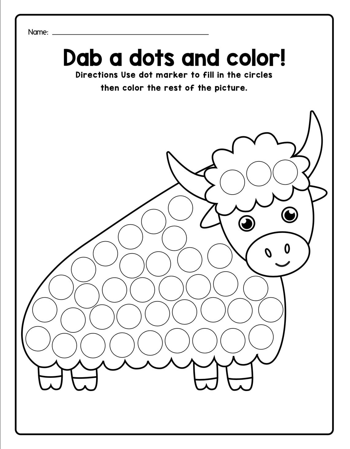 Alphabet Dot Marker Worksheet: 52 Pages, Toddler Learning Printable ...