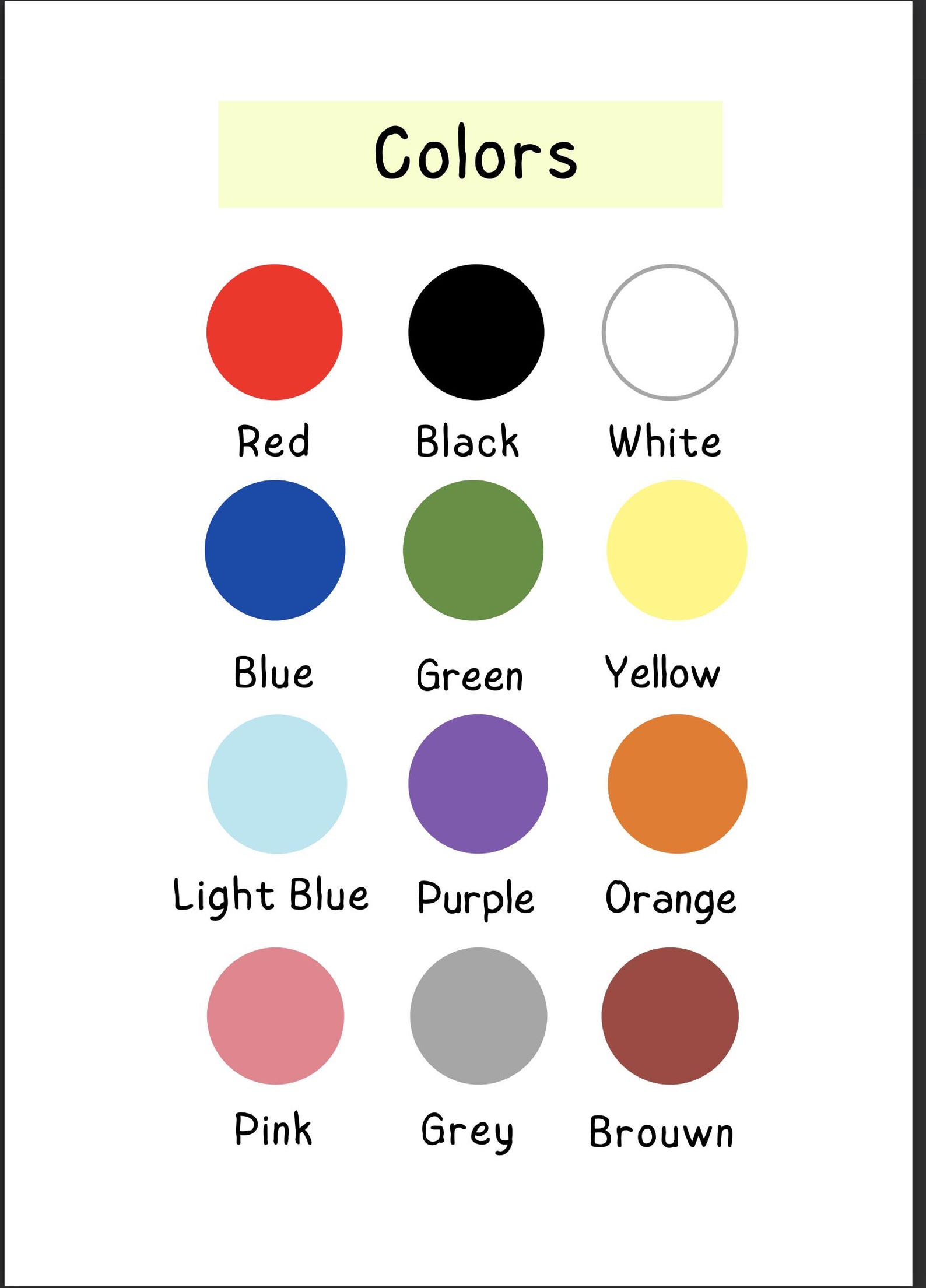 Colorful Educational Posters for Toddlers, Instant Download, Alphabet ...