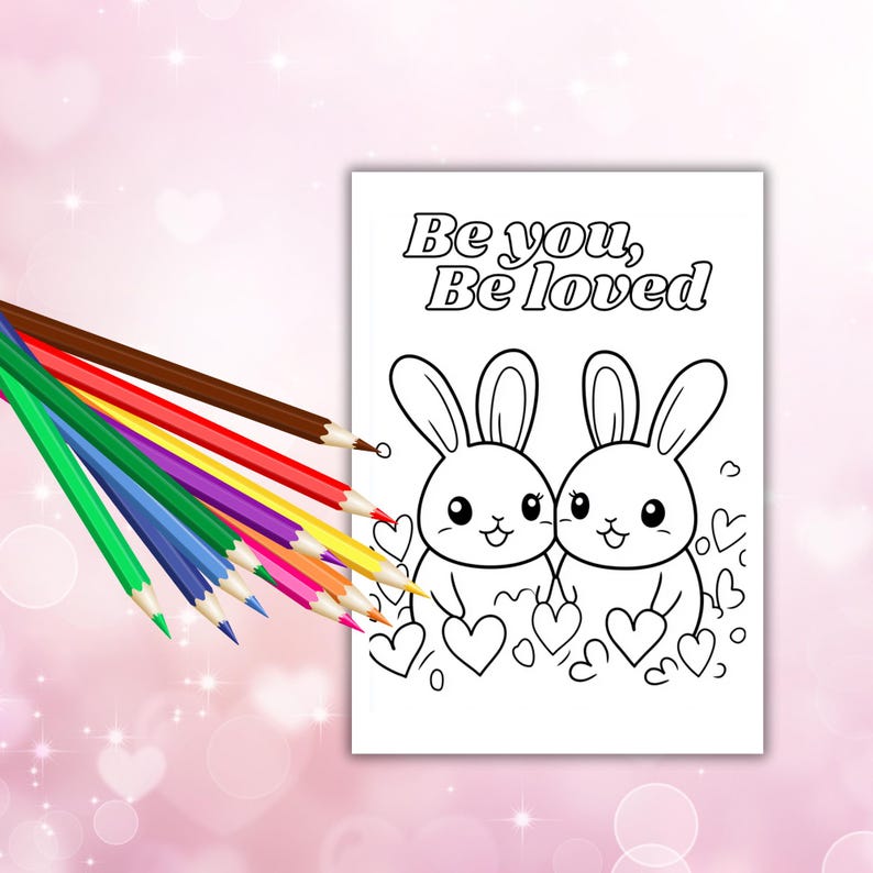 Valentine Coloring Pages for Kids Valentine Activity Adult Coloring ...