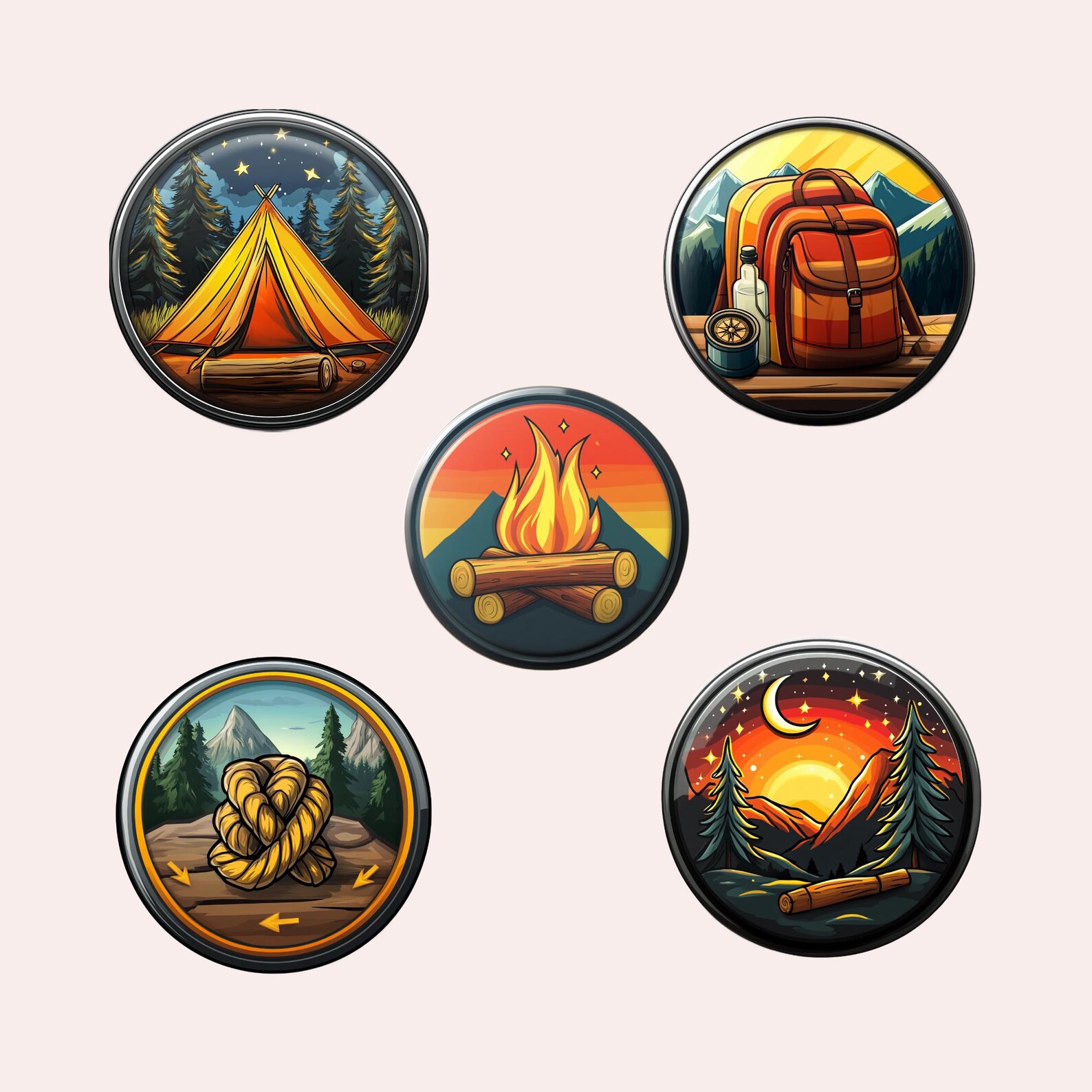 Camping Clipart Badges Clipart Scout Badges Wilderness Explorer Badges ...