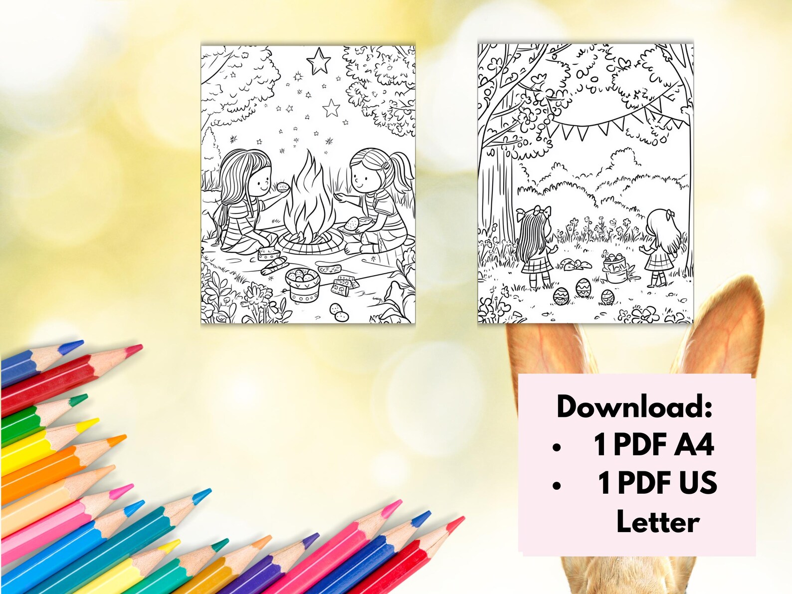 Girl Scout Easter Printable Girl Scout Easter Activity Bundle Girl ...