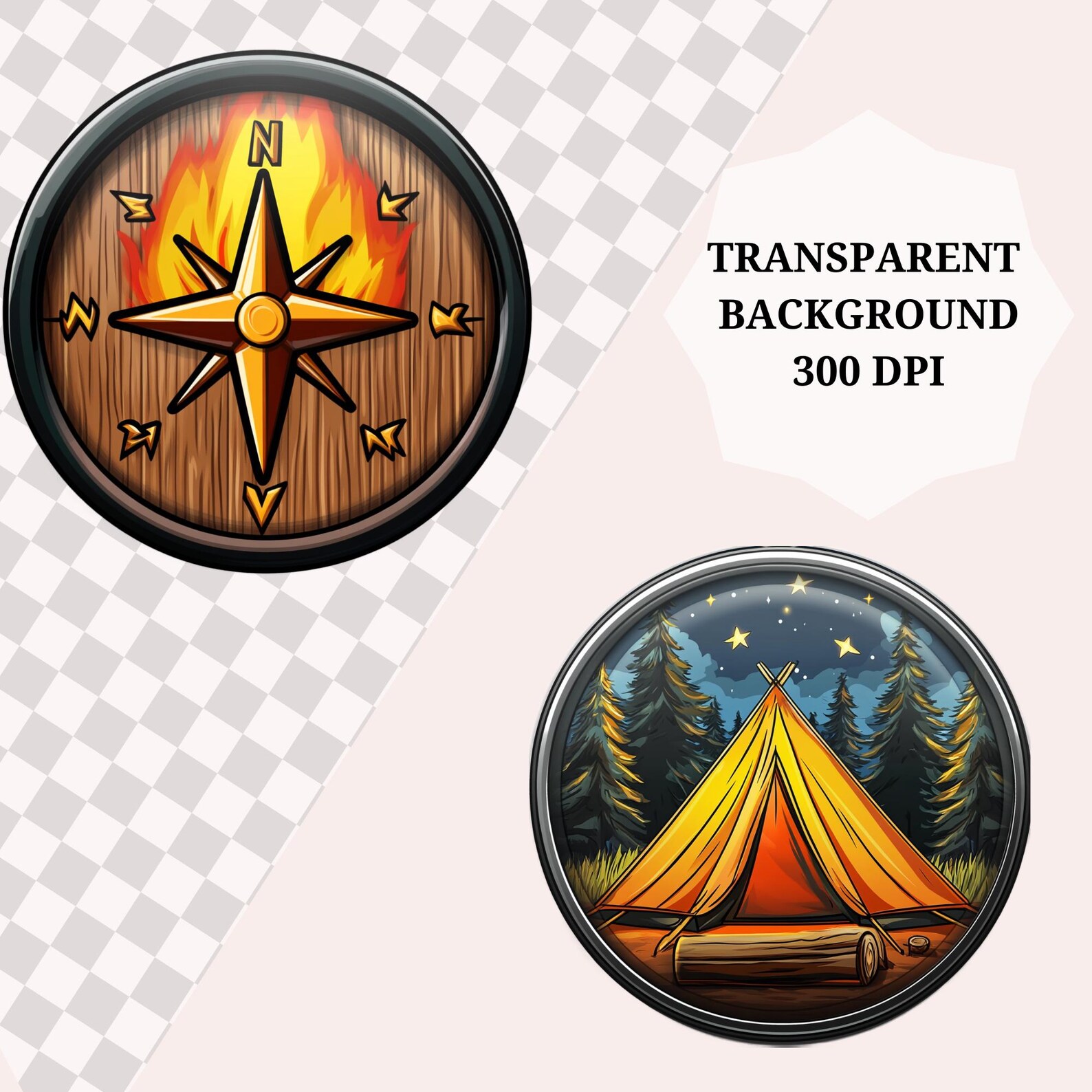 Camping Clipart | Badges Clipart | Scout Badges | Wilderness Explorer ...