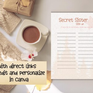 Secret Sister Questionnaire | Girls Camp Secret Sister | Thinking of ...
